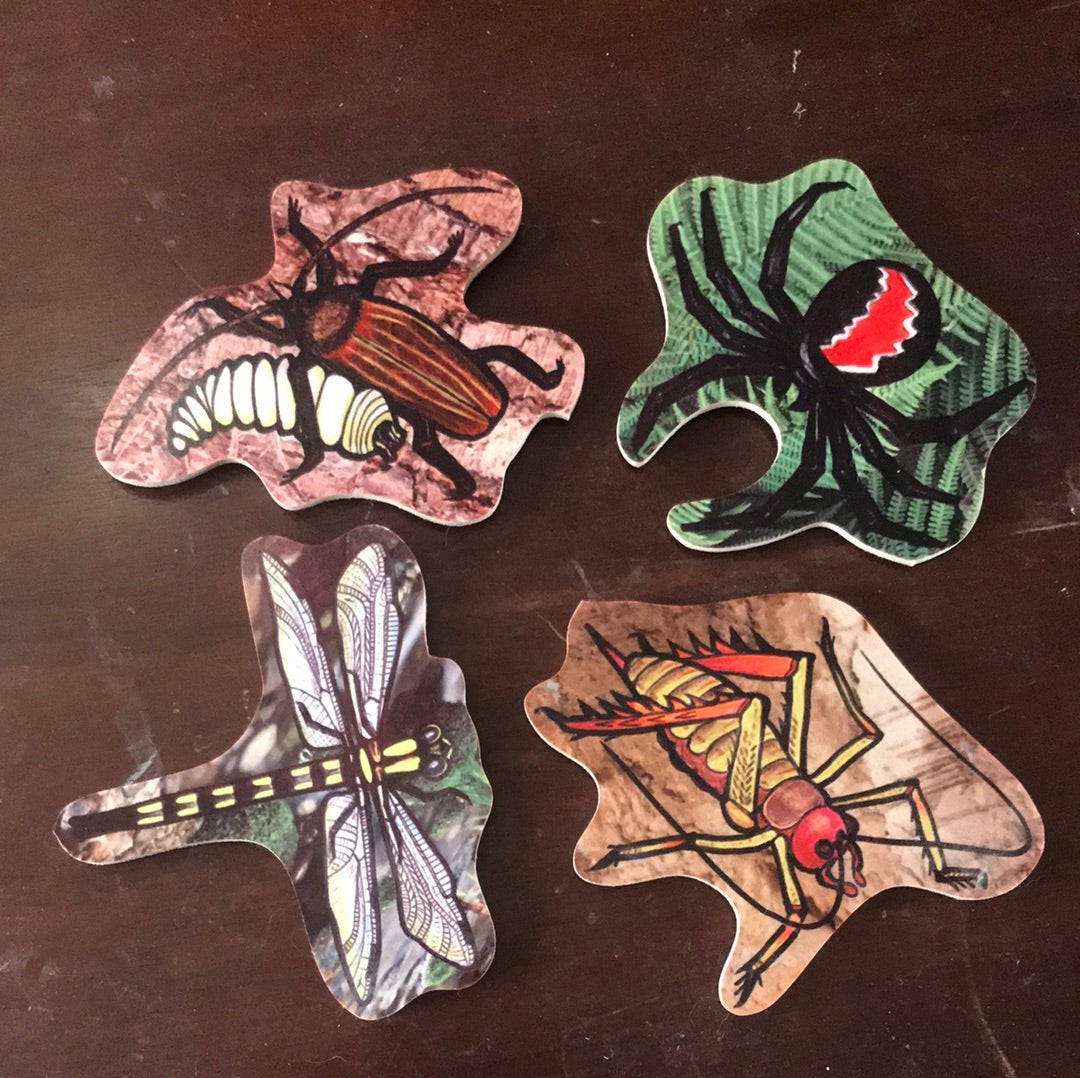 Prototype - Giant Insects Magnets set of 4 – Kiwi Made Toys