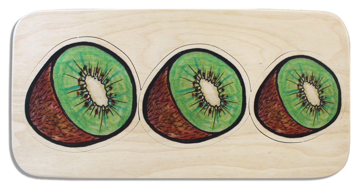 Wooden Three Kiwifruit Seriation Puzzle – Kiwi Made Toys