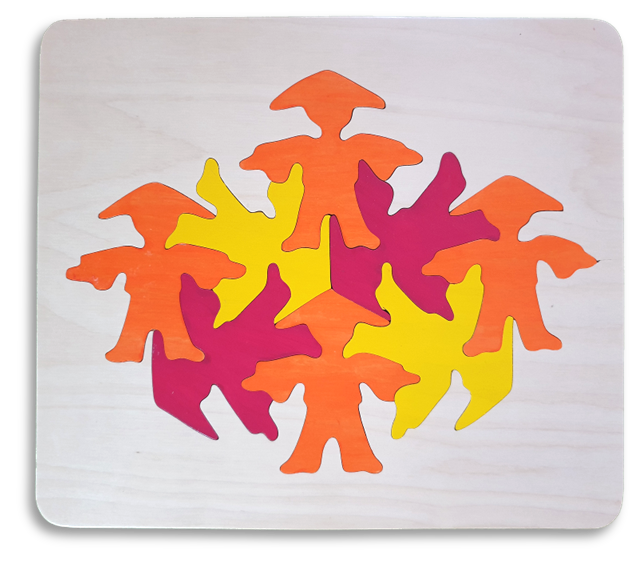 Wooden Men in Hats Puzzle – Kiwi Made Toys