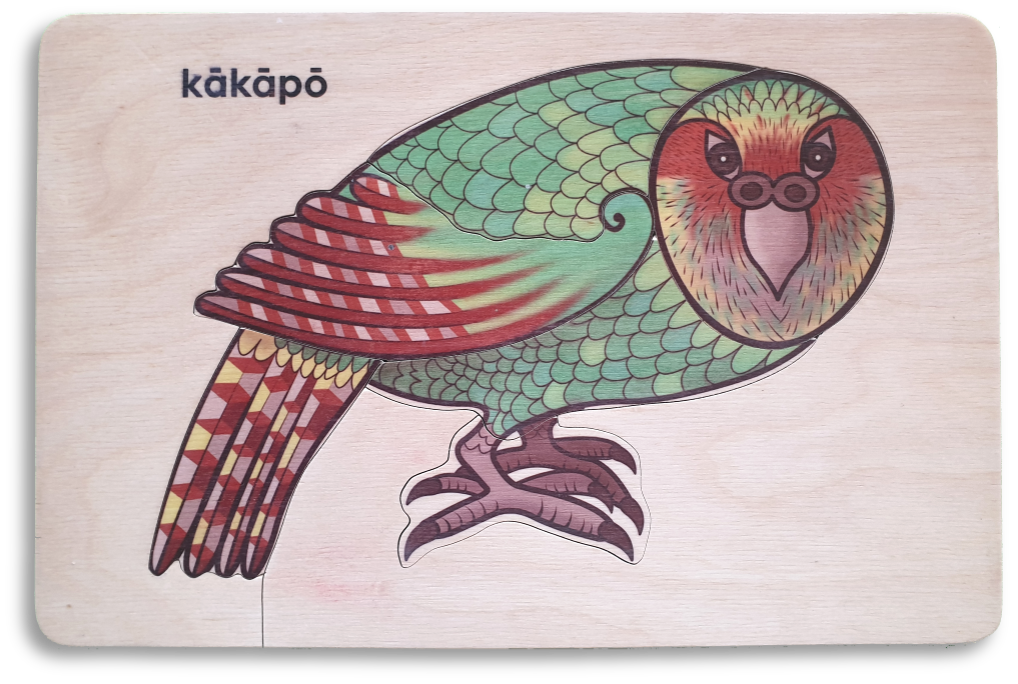 Wooden Kakapo Puzzle – Kiwi Made Toys
