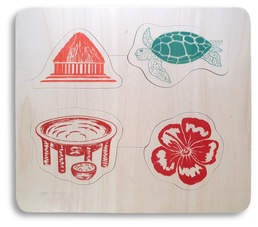 Wooden Trip to Samoa First Puzzle – Kiwi Made Toys
