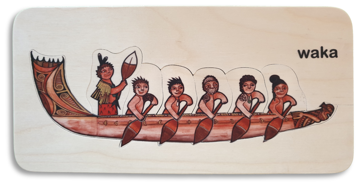 Wooden Waka Puzzle – Kiwi Made Toys
