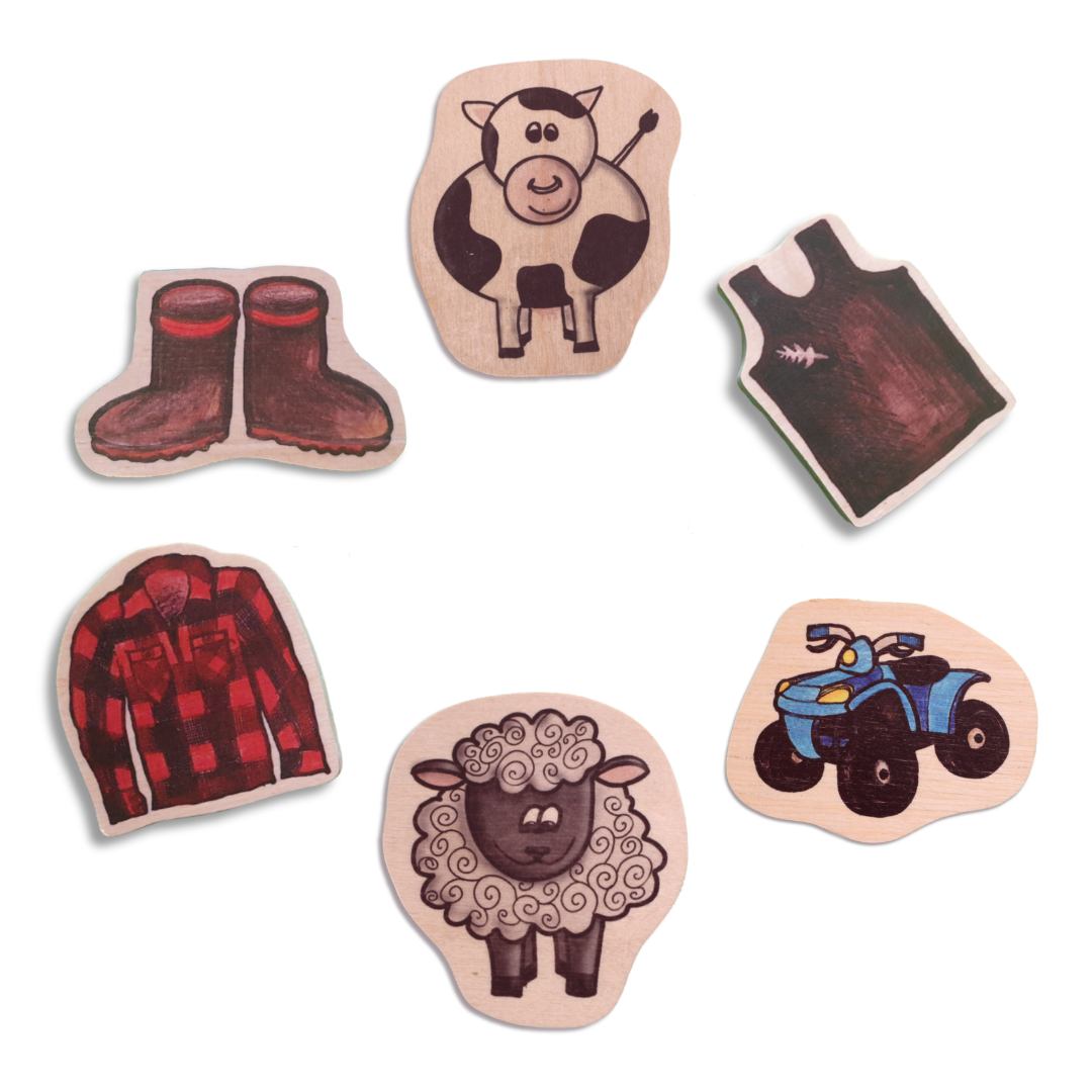 Farm Life Magnets Set – Kiwi Made Toys