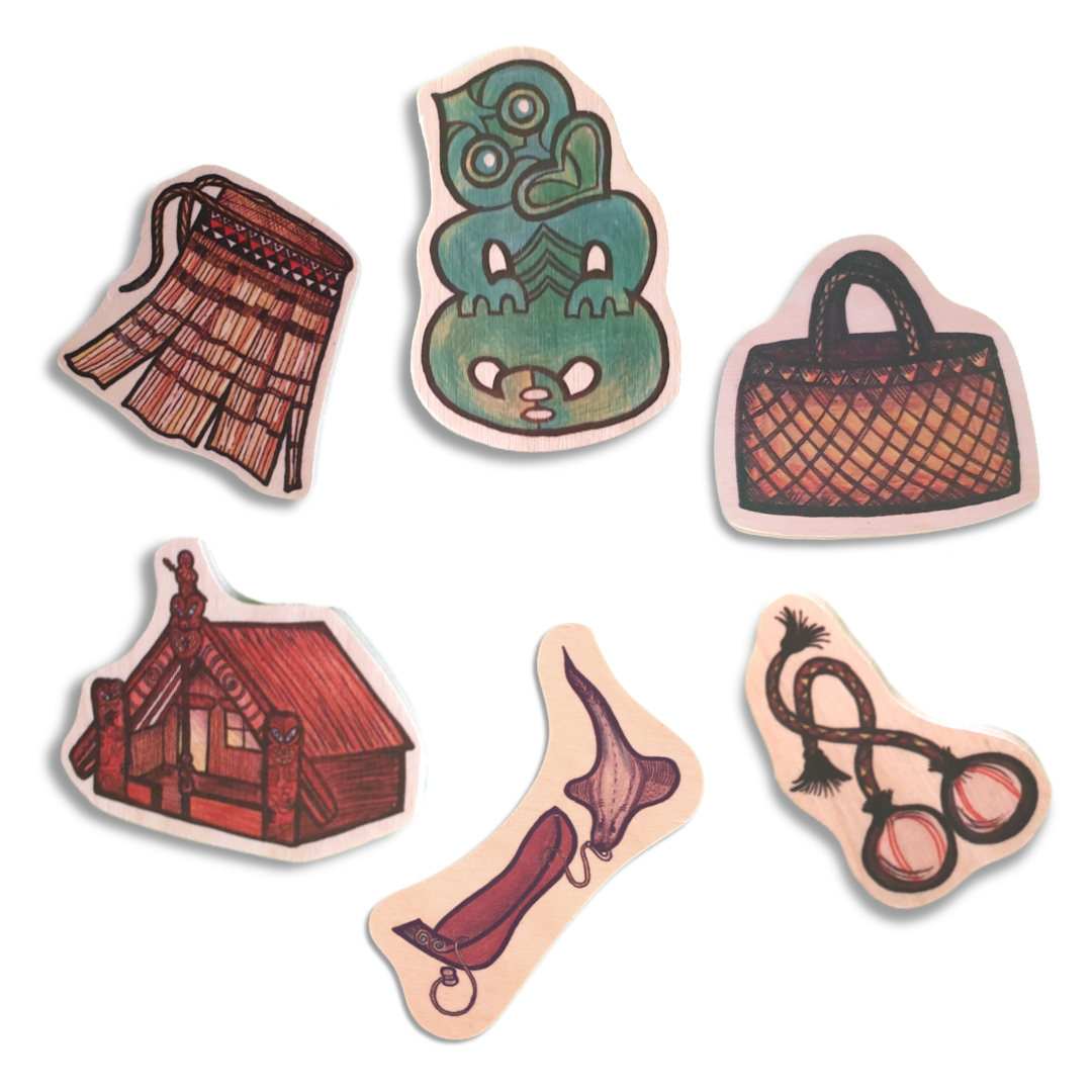 Maori Magnets Set – Kiwi Made Toys